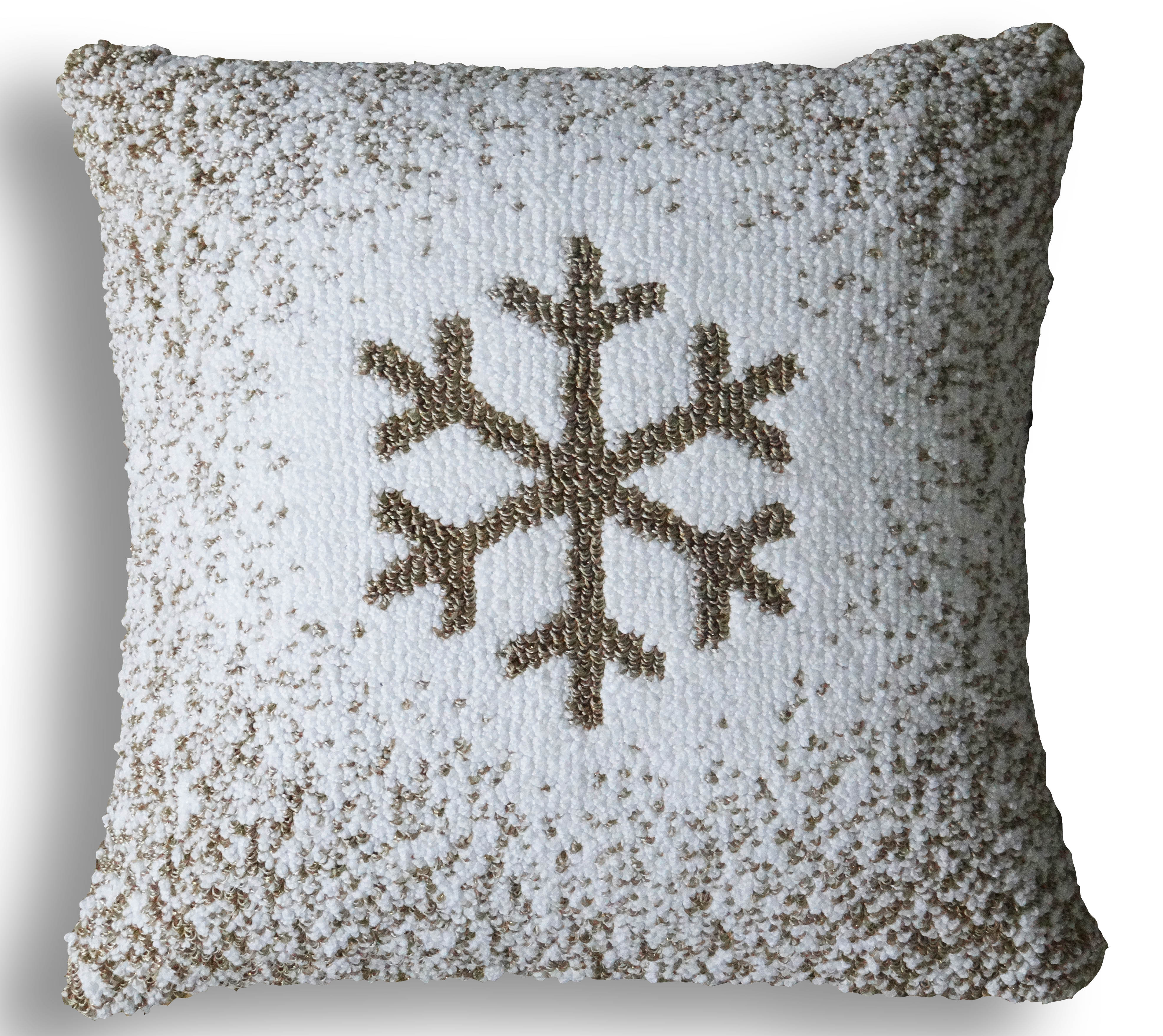 The Holiday Aisle® Munoz Snowflake Pillow Cover & Reviews | Wayfair