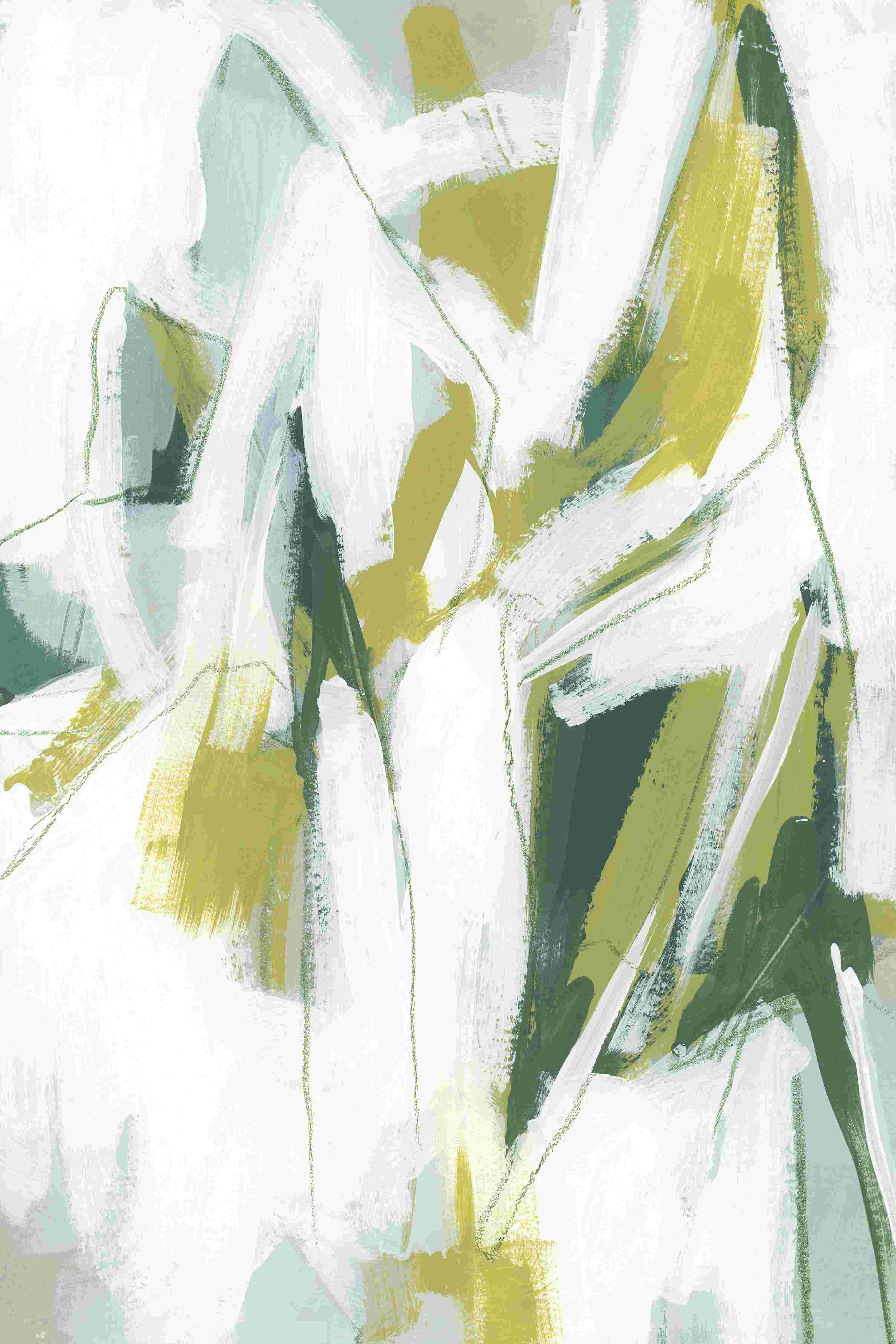 Orren Ellis Emerald Ice III - Wrapped Canvas Painting | Wayfair