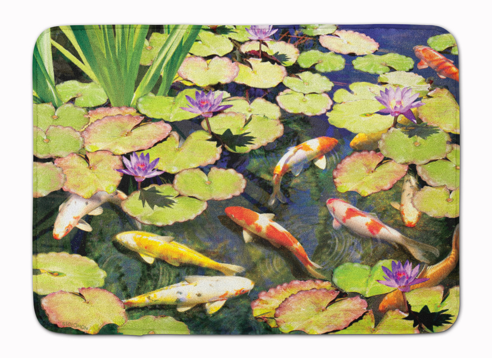 East Urban Home Koi Pond IV Memory Foam Bath Rug | Wayfair