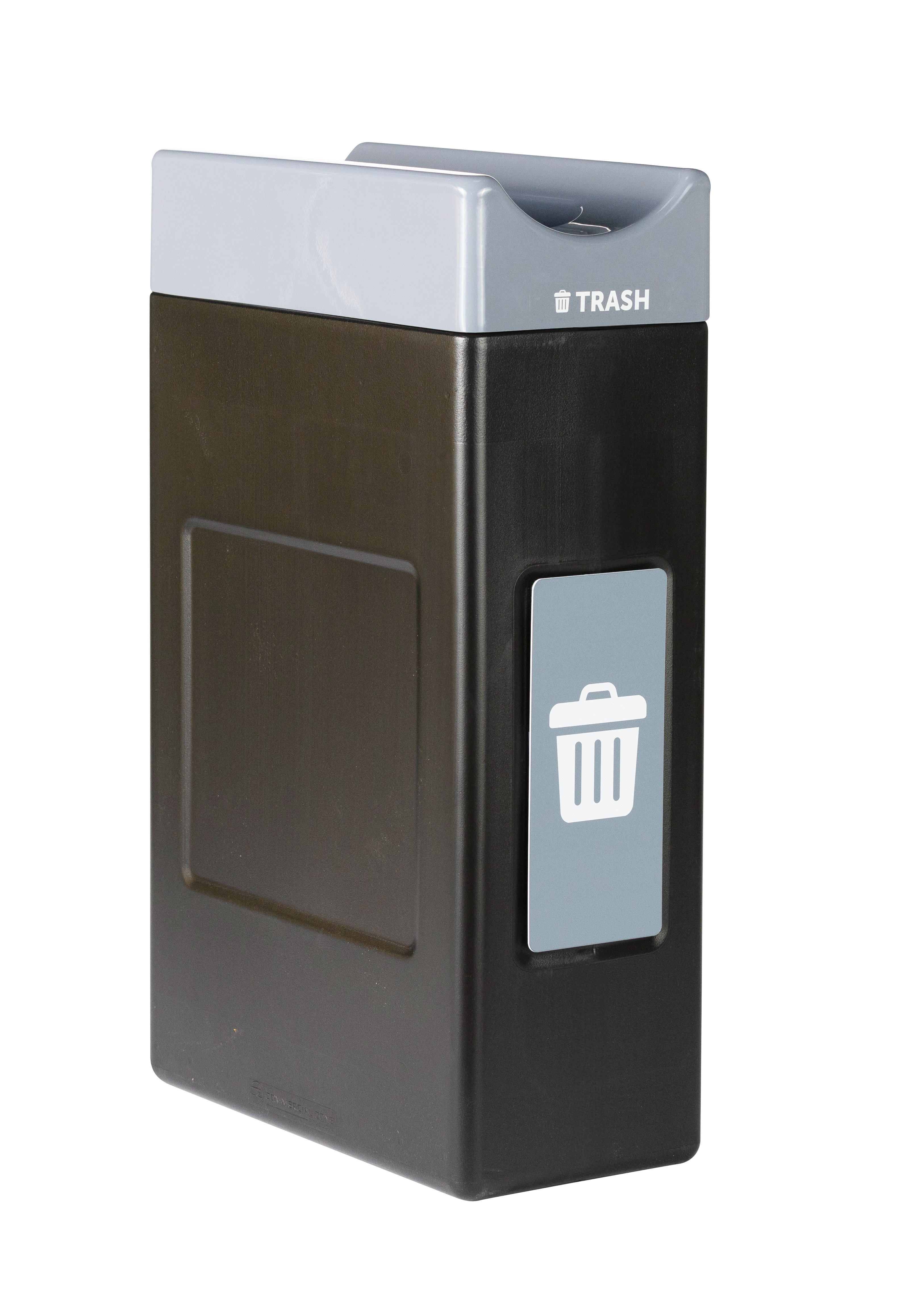 Commercial Zone Avante 55G Square Black, Gray Trash Panel, Gray Open ...