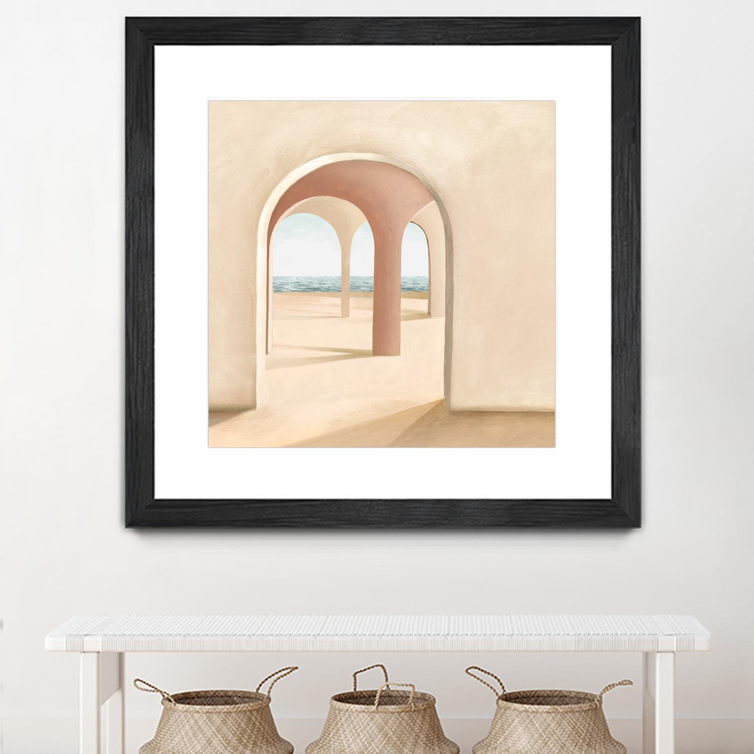 Clicart Arched Window'' Matted And Framed - Wayfair Canada