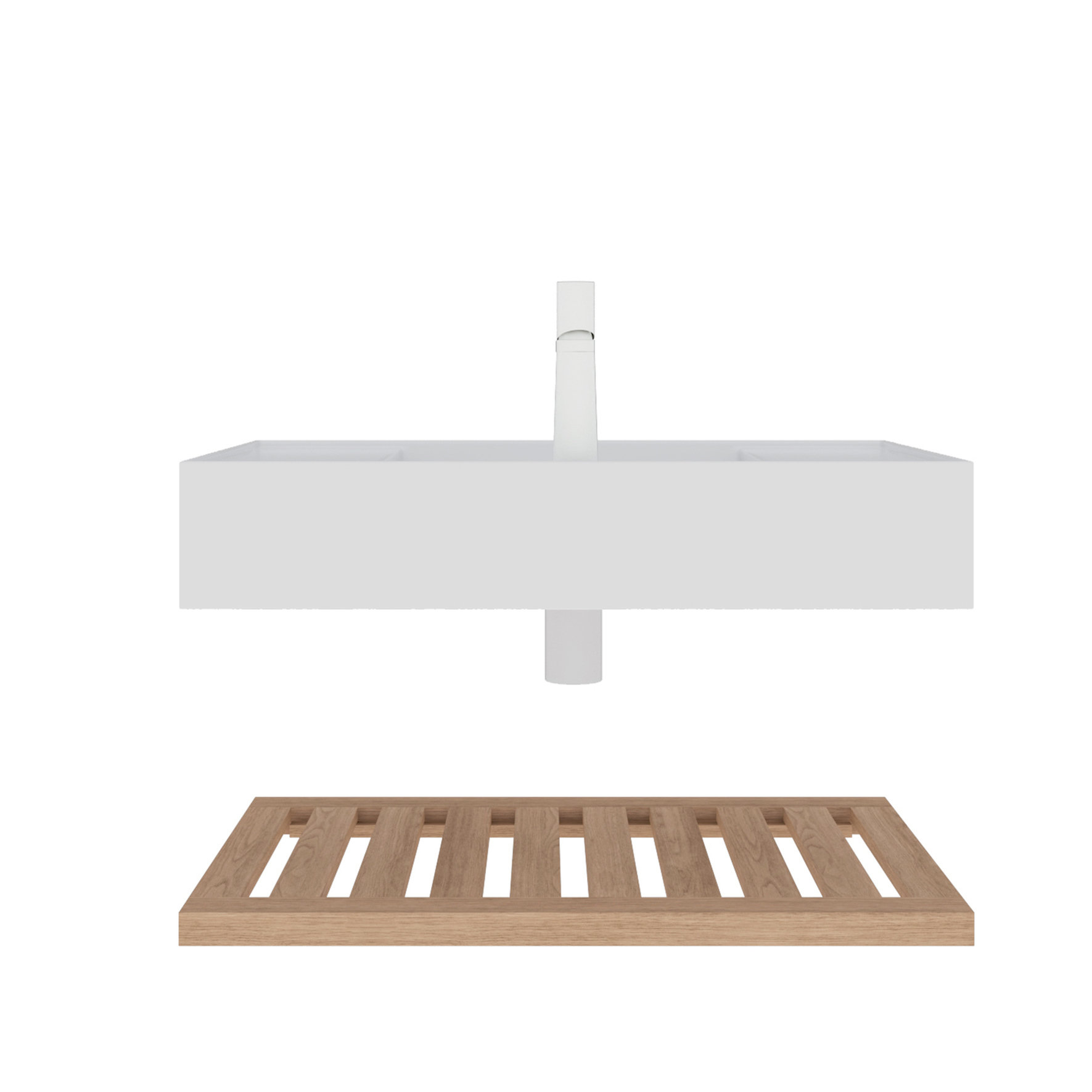 Ebern Designs Bathroom Vanity 30" Sink. White Acrylic Basin. Functional ...