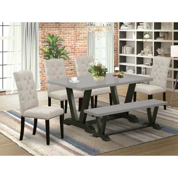Wildon Home® Starine 6 - Piece Trestle Dining Set | Wayfair