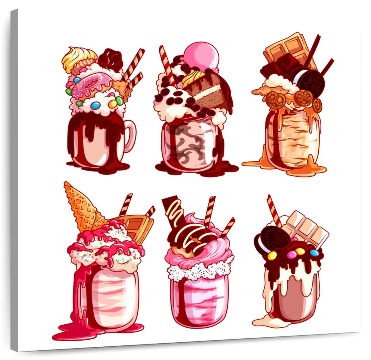 Ebern Designs Arney Overloaded Milkshakes | Wayfair