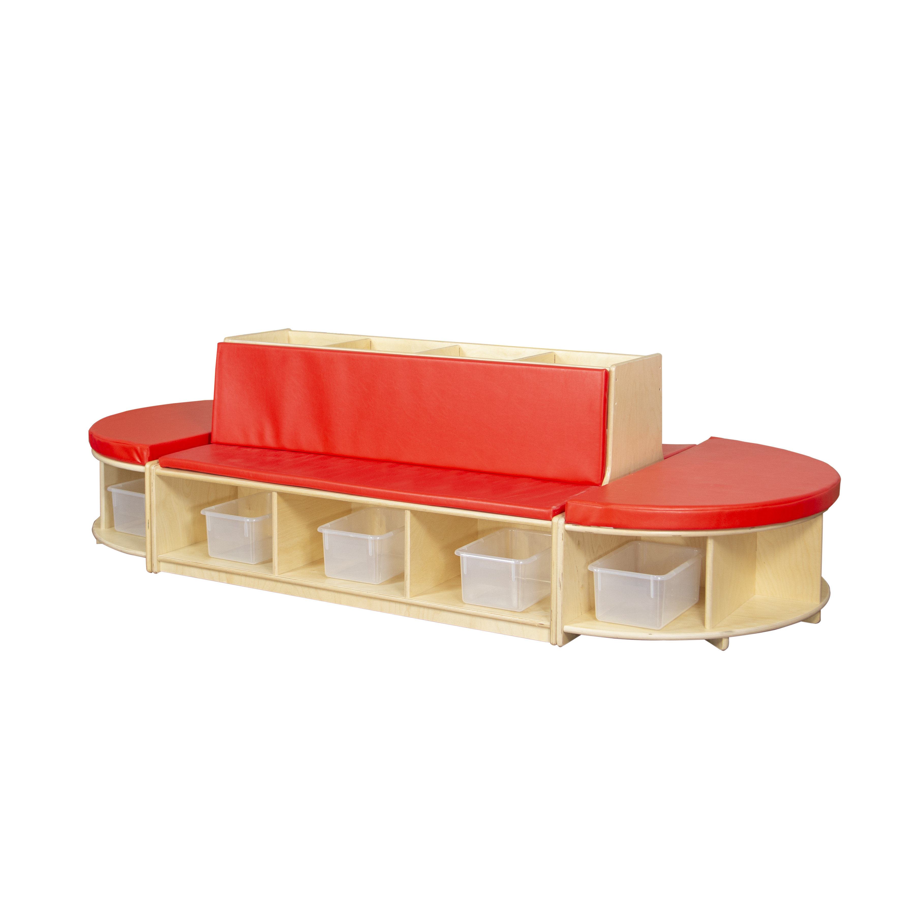 Wood Designs Read-a-Round Double-sided Bench Package With Trays | Wayfair