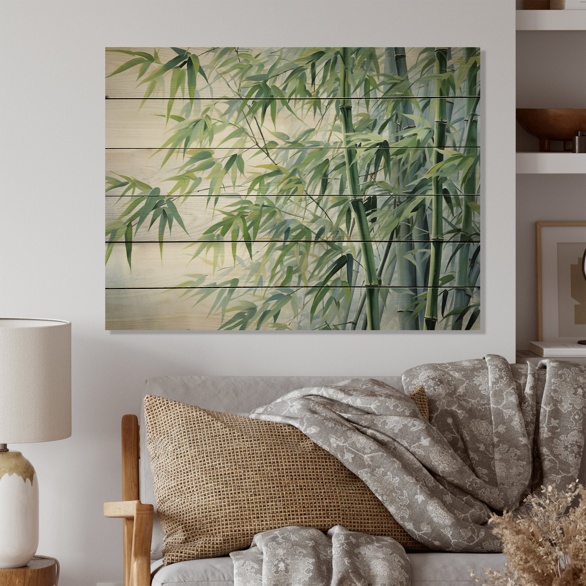 Bay Isle Home™ Jennise Bamboo Romantic Dream V - Unframed Print on Wood ...