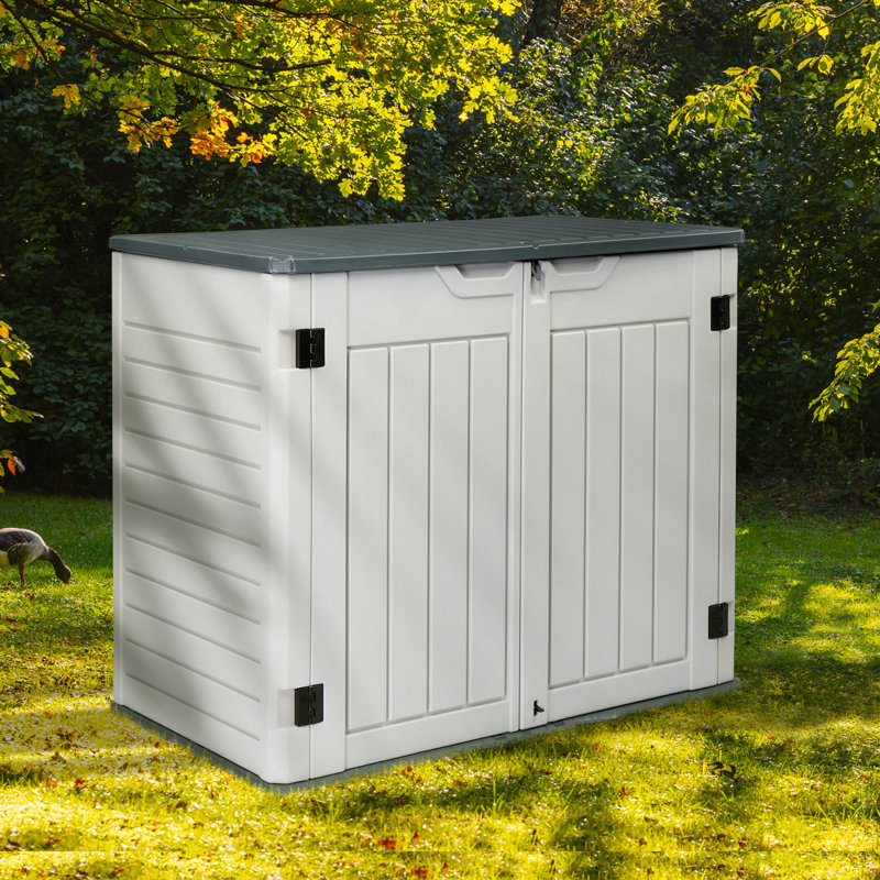 Winado 260 Gallon Water Resistant Polyethylene Plastic Lockable Cabinet ...