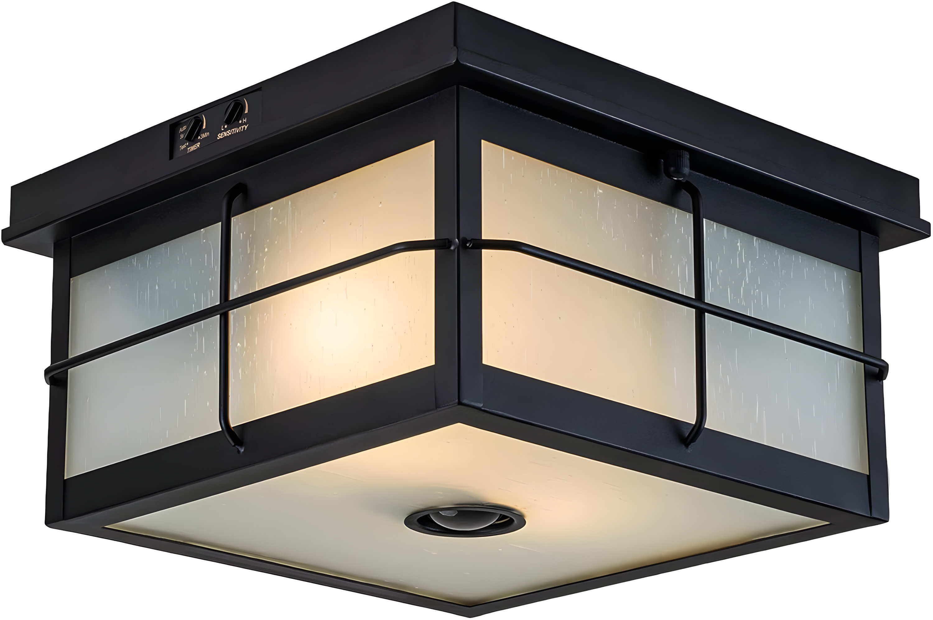 Latitude Run® Motion Sensor Outdoor Ceiling Light, Flush Mount Fixture ...