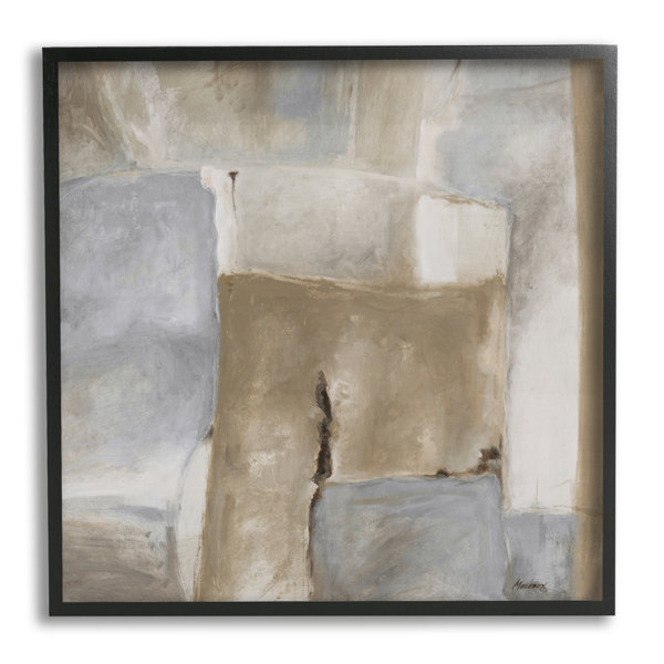 Stupell Industries Earthy Industrial Abstract Geometric Shapes Brown ...