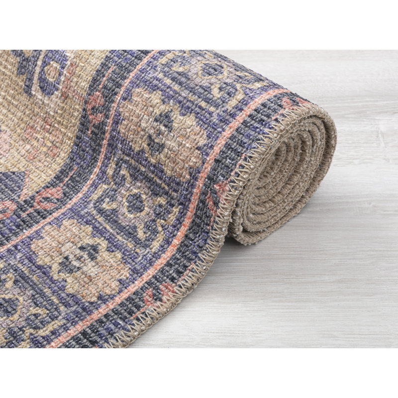 Kaleen Vera Collection Purple 7''6" X 10'' Rectangle Residential Indoor ...