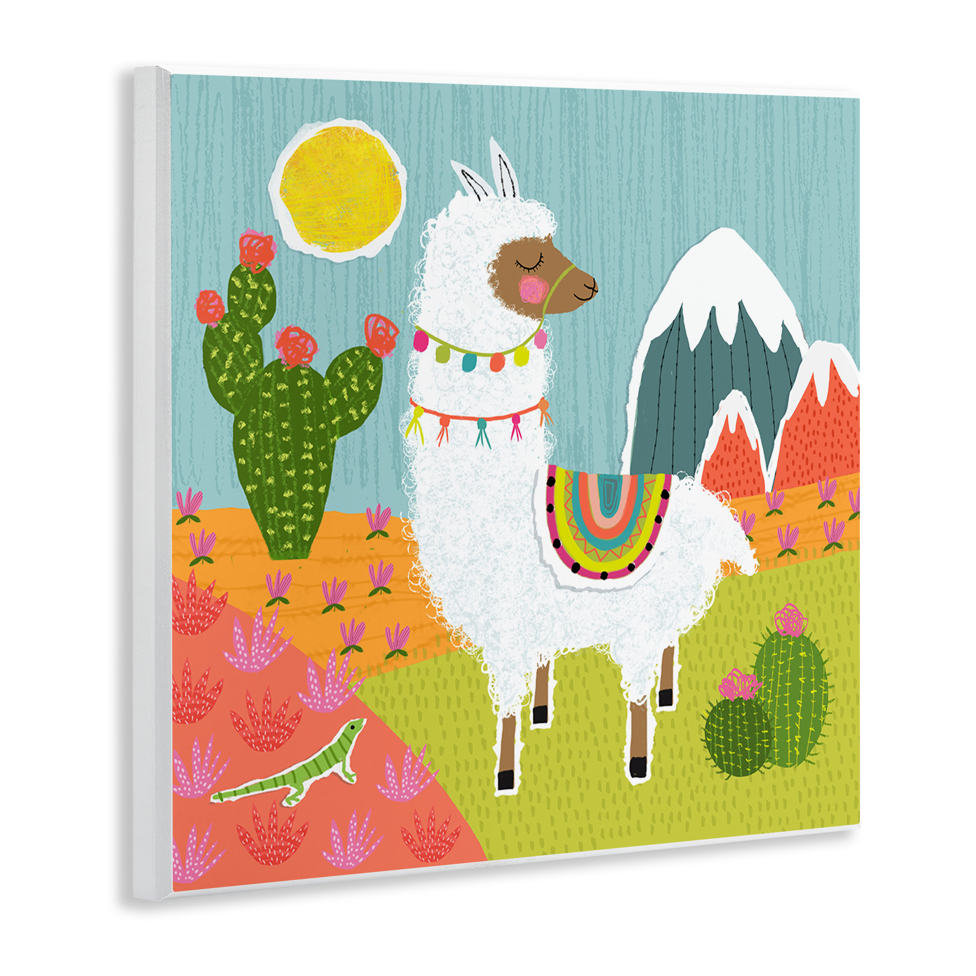 Dakota Fields Whimsical Llama Scene Wall Plaque Art by Tina Finn ...