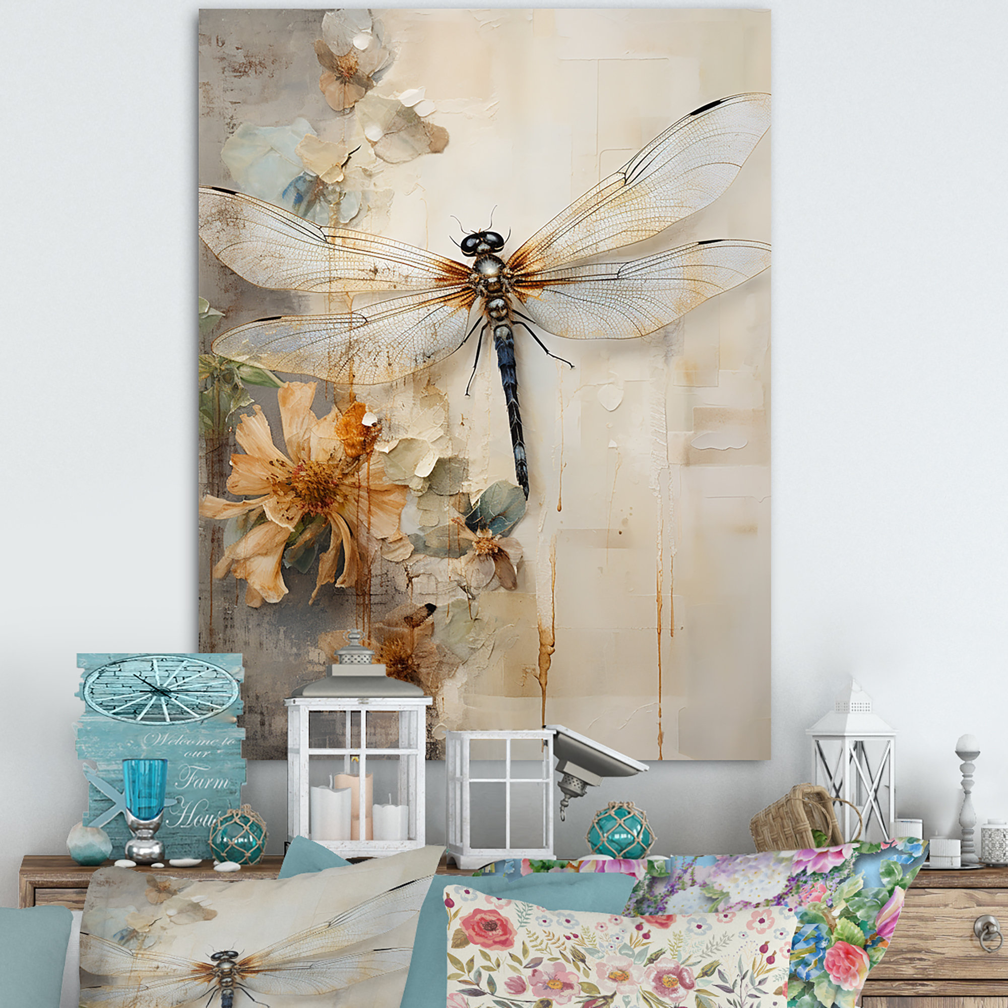 August Grove® Dragonfly Delight II - Dragonfly Wall Art & Reviews | Wayfair