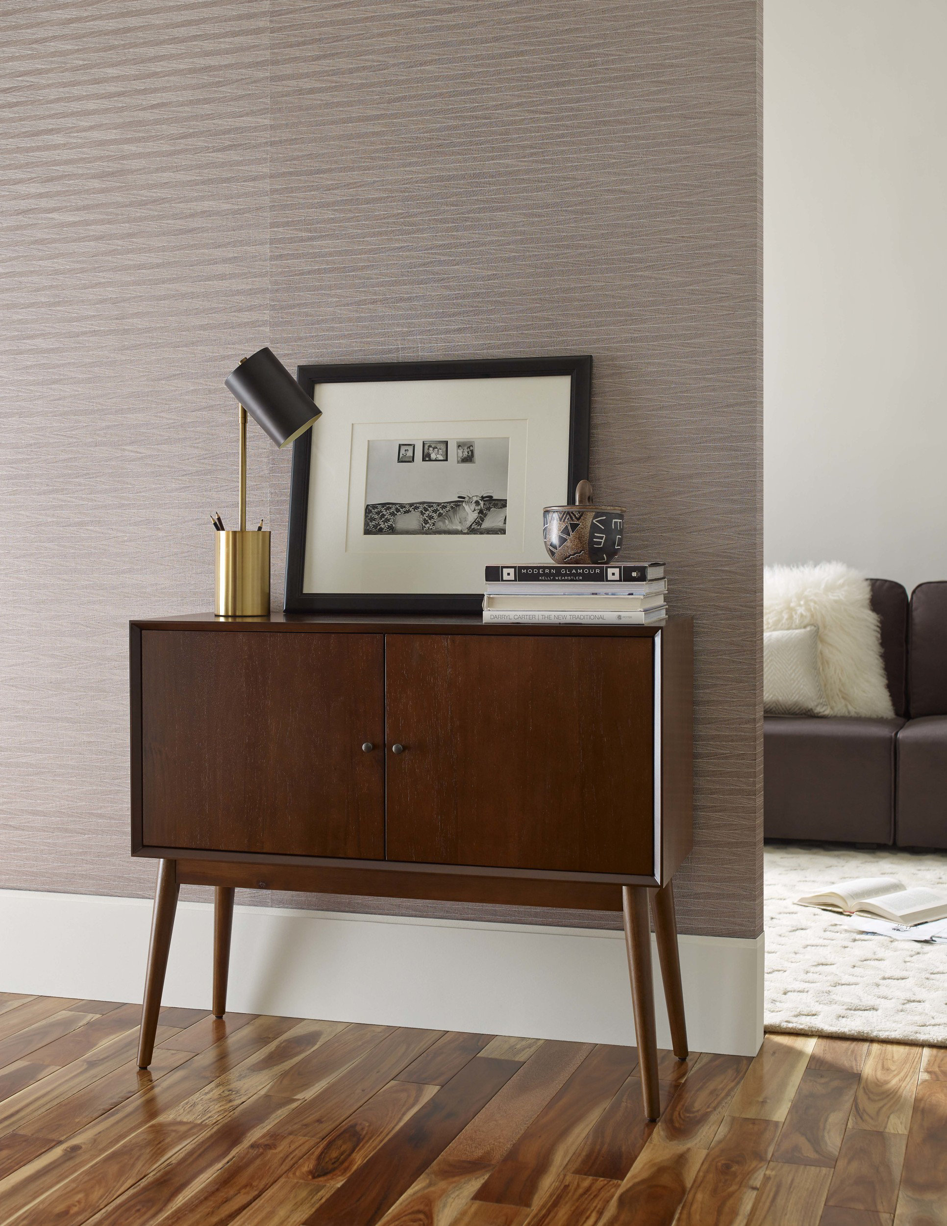 Adore Decor Brookline Midcentury Two-Door Storage Cabinet, Compact ...