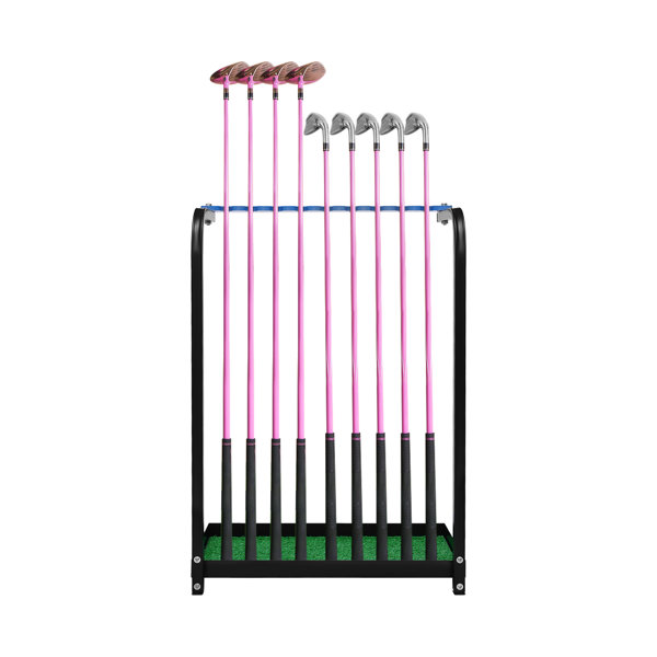 JOYDING Golf Club Stand Storage Metal Golf Putter Rack For 9 Clubs ...