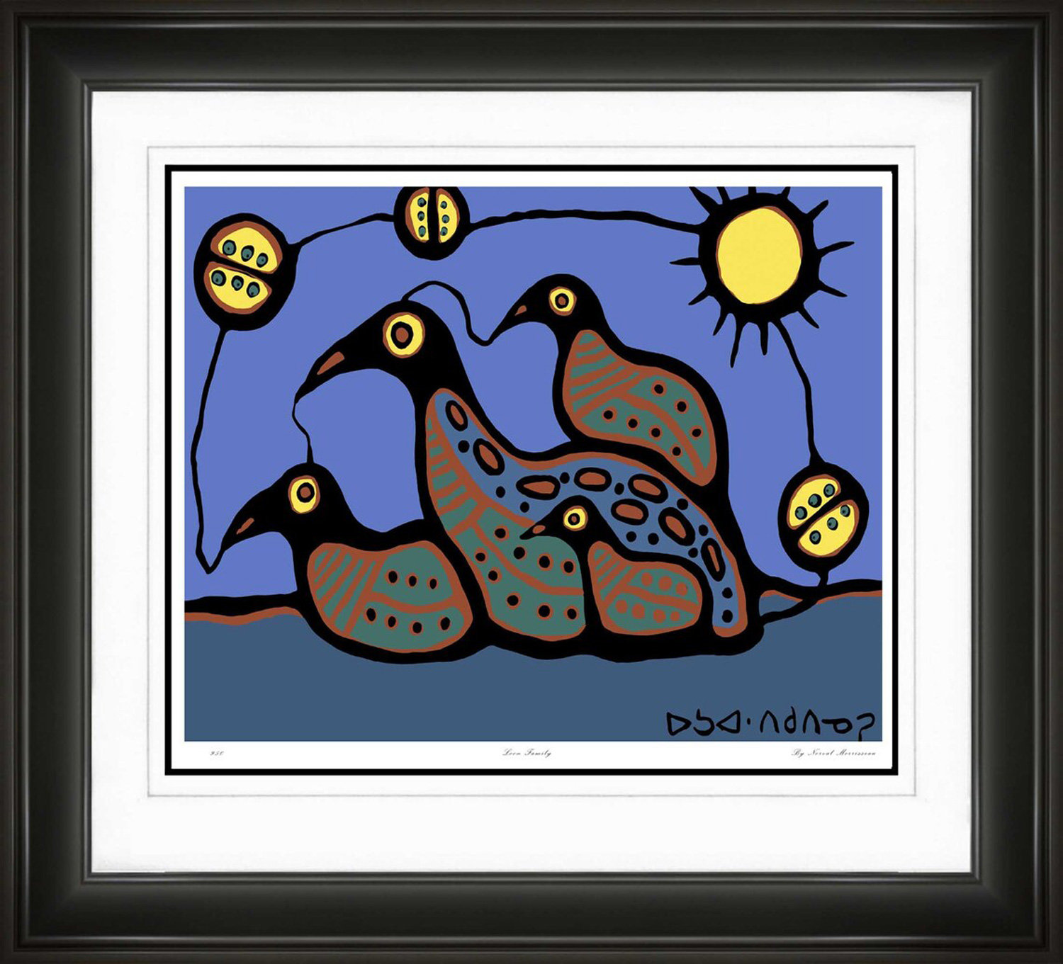 Red Barrel Studio® " Loon Family " by Norval Morrisseau on Paper ...