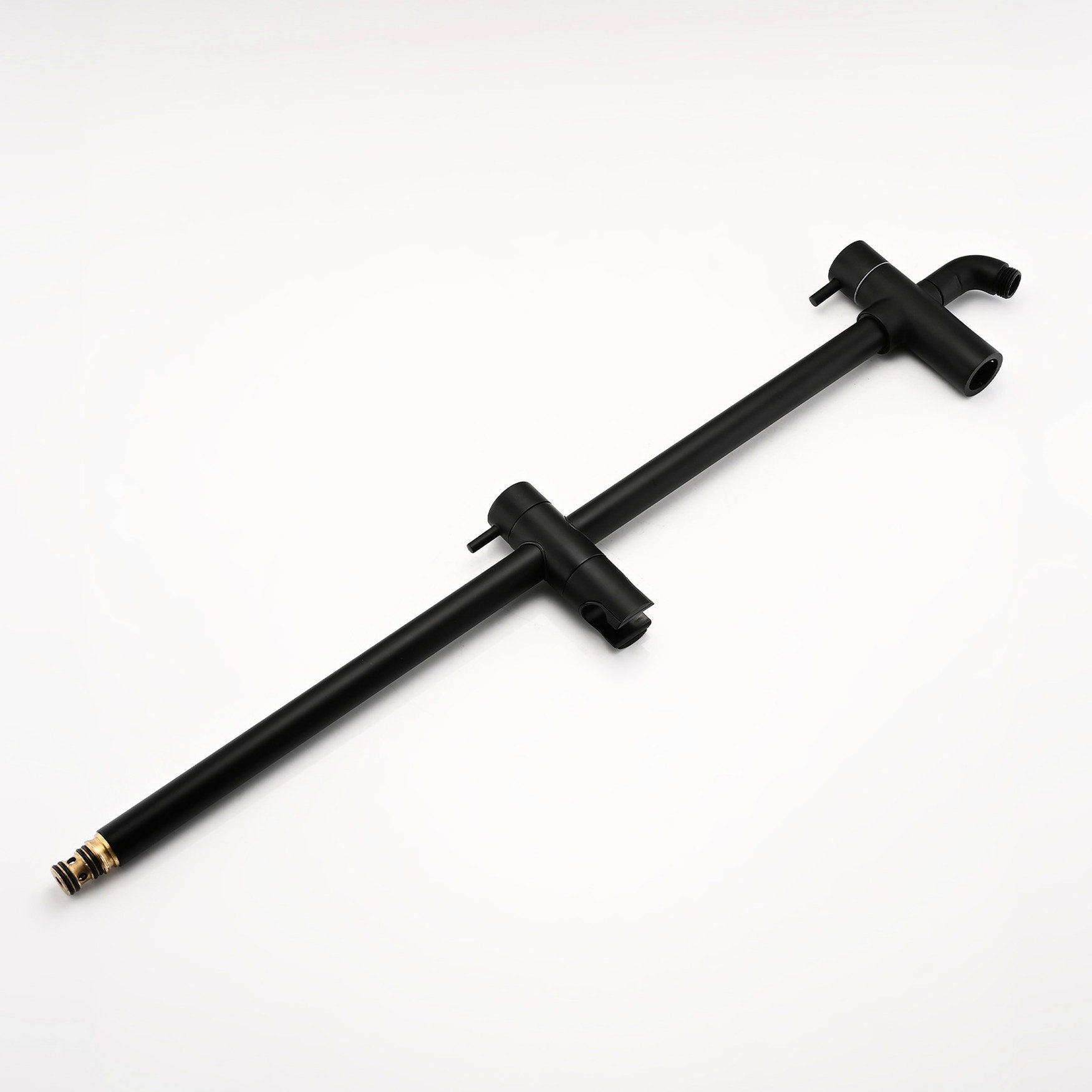 CaneCreations Matte Black Shower System With Handheld - 8" Rainfall ...
