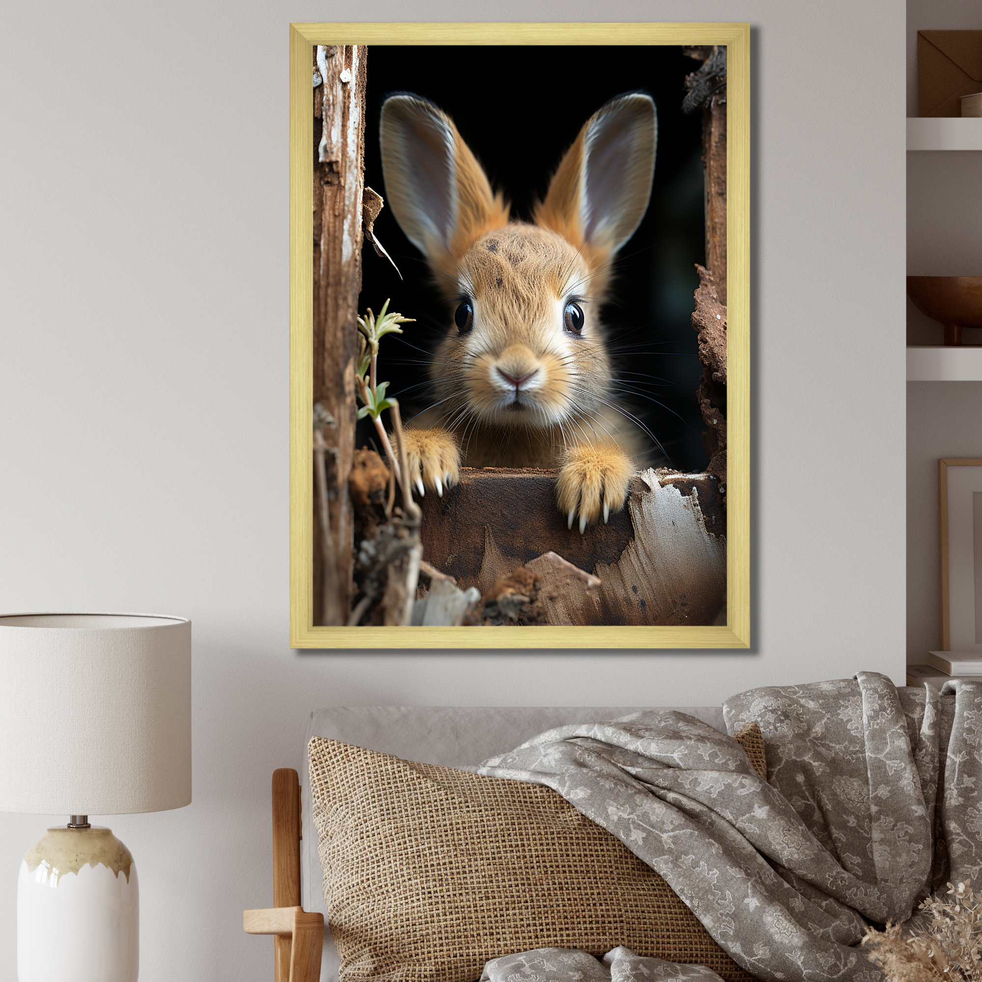 Gracie Oaks Funny Rabbit Portrait " Funny Rabbit Portrait " | Wayfair