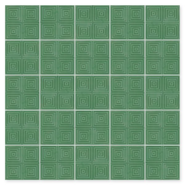 Villa Lagoon Tile 8" x 8" Straight Edge Cement Patterned Wall & Floor ...