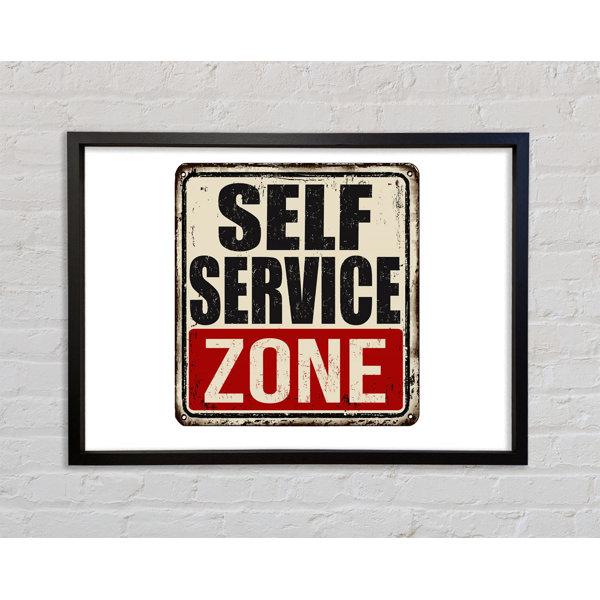 Bright Star Self Service Zone - Single Picture Frame Art Prints on ...