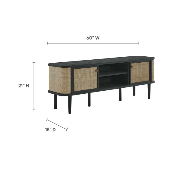 Modway Miramar 60'' Wood TV Stand & Reviews | Wayfair