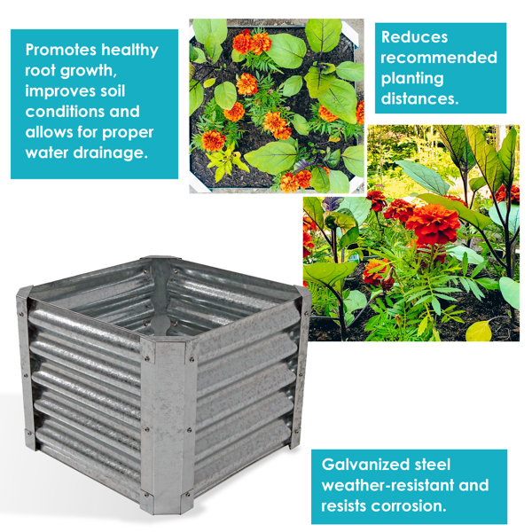 Williston Forge Haight Metal Outdoor Planter Box & Reviews - Wayfair Canada