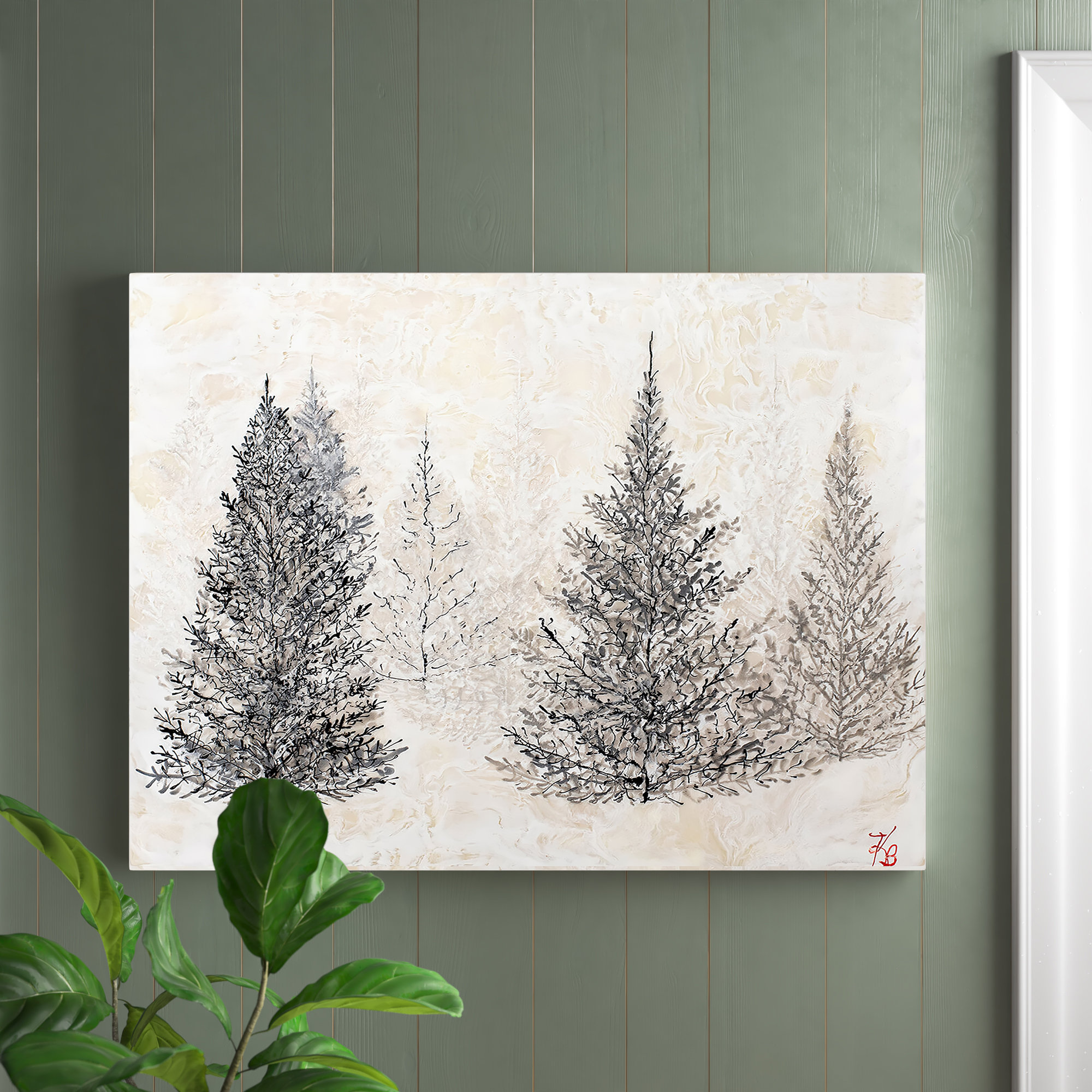 Union Rustic Monoscape VI by Karen Biery - Painting Print & Reviews ...