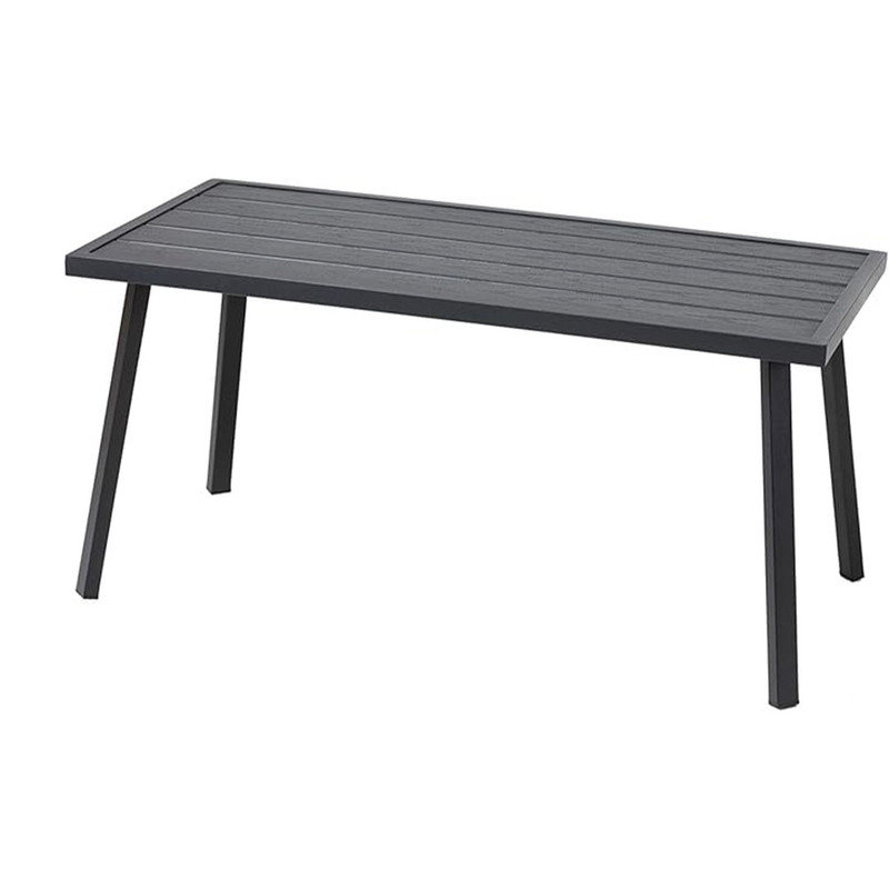 George Oliver Small Metal Outdoor Coffee Side Table, Rectangle Metal ...