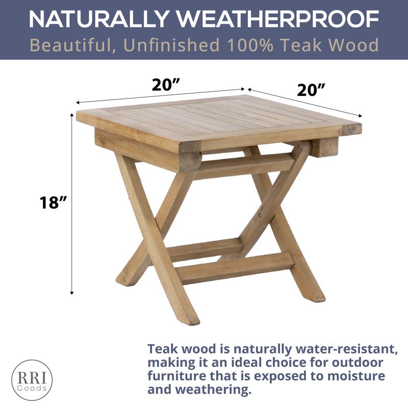 Red Barrel Studio® 18'' L x 18'' W Outdoor Table & Reviews | Wayfair