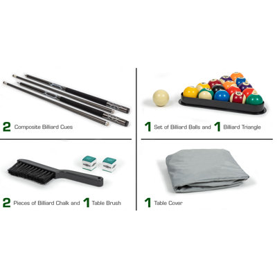 Panama Jack Billiard Panama Jack Outdoor 7' Pool Table with Leg ...