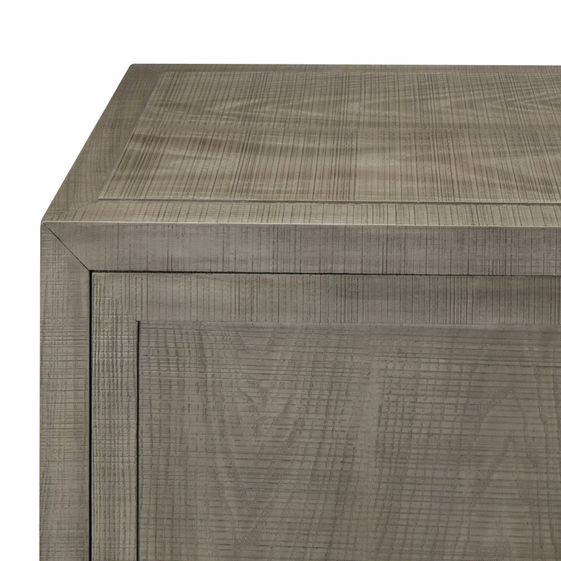 Sonder Living Raffles Credenza - 4 Doors Gray and Pewter | Wayfair