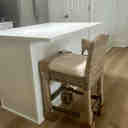 Kelly Clarkson Home Kaia Rattan and Solid Wood Upholstered Stool ...