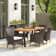 Wrought Studio Tiggs 6 - Person Rectangular Outdoor Dining Set with ...