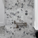 ES Stone 4" x 2" Ming Green Leaf Pattern Marble Novelty Mosaic Tile ...