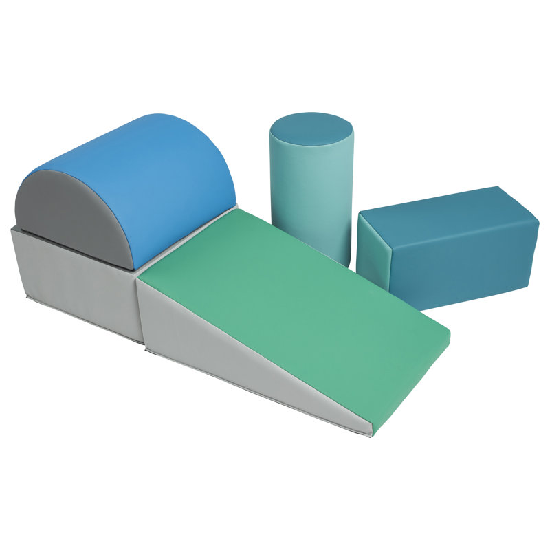 ECR4Kids SoftZone Climb and Crawl Playset, Building Blocks, 5-Piece ...