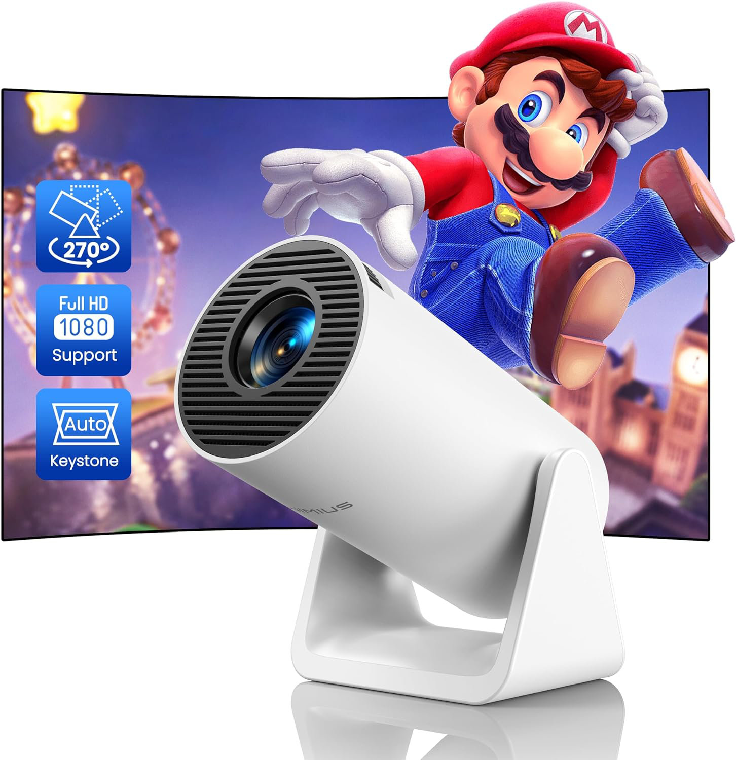 CG INTERNATIONAL TRADING Home Theater Portable Projector with Remote ...