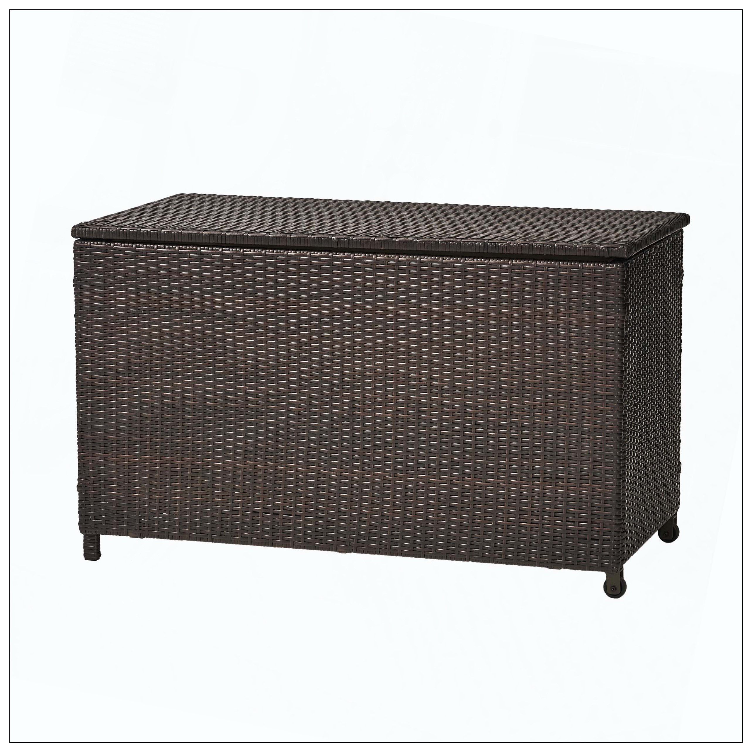 Dakota Fields Wicker Cushion Box Suitable For Home Storage And ...