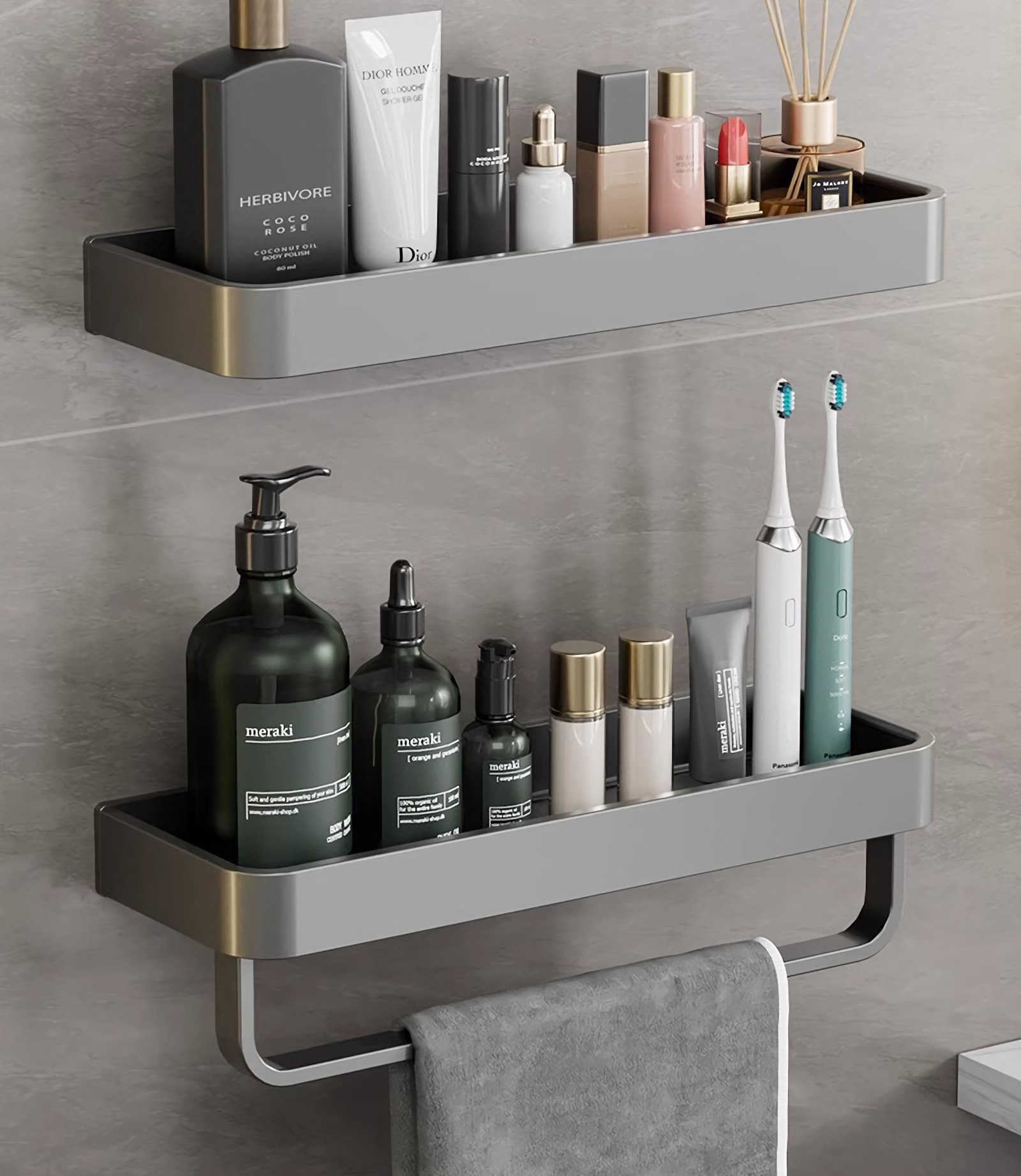 Latitude Run® Wall-Mounted Bathroom Shelf For Toilet, Washbasin, And ...