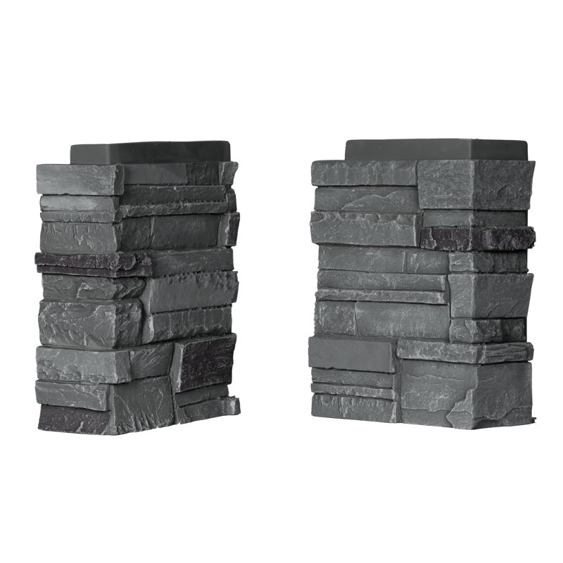 dark stone wall panels