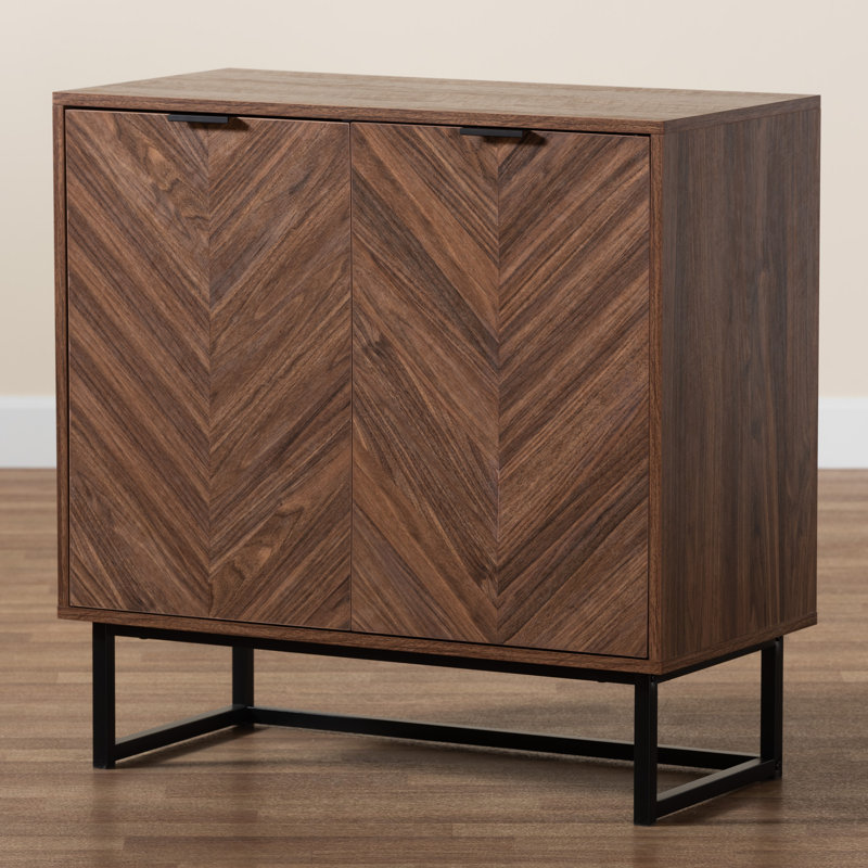 Millwood Pines Aroca Solid Wood Accent Cabinet & Reviews | Wayfair