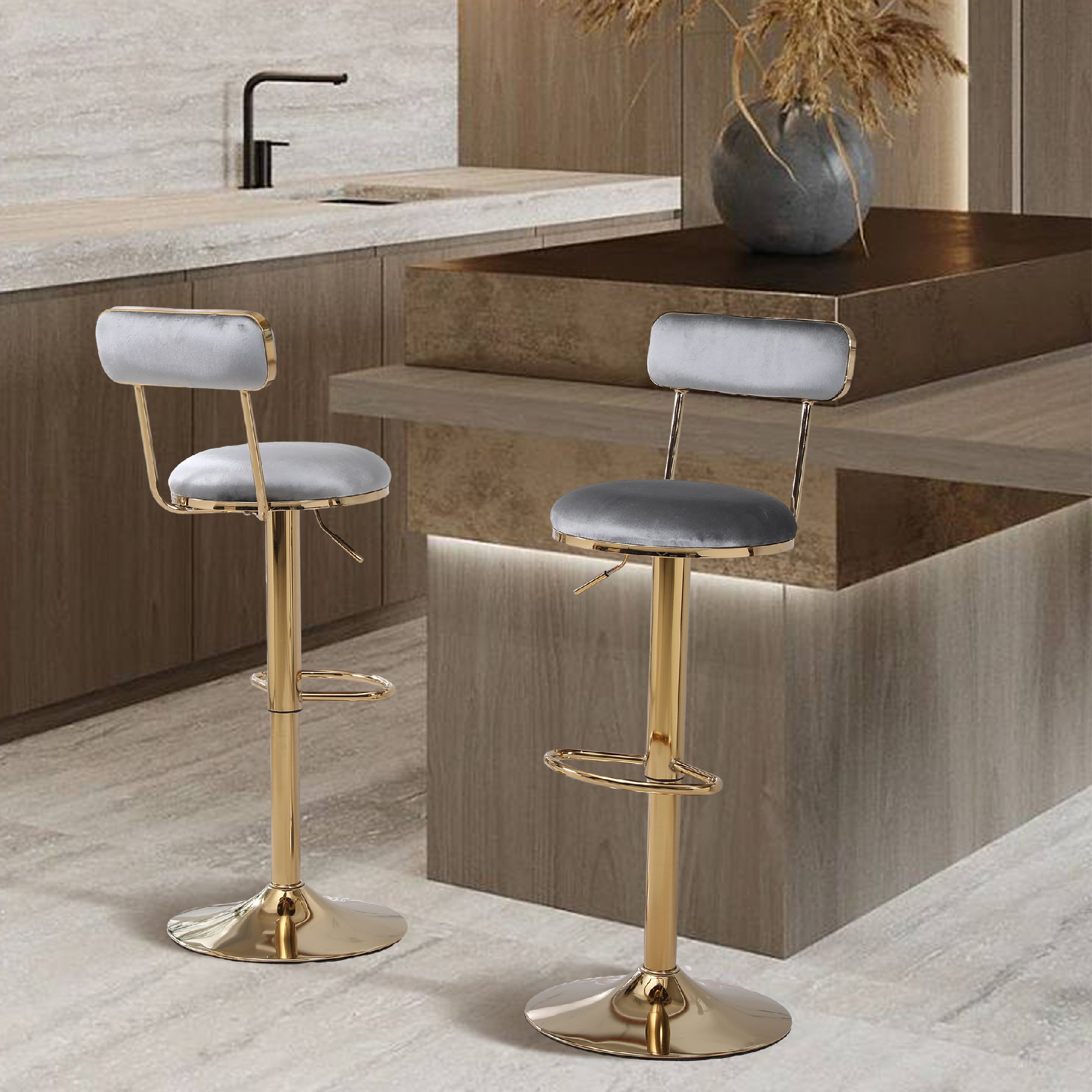 Mercer41 Serles Short Counter Stool - Wayfair Canada