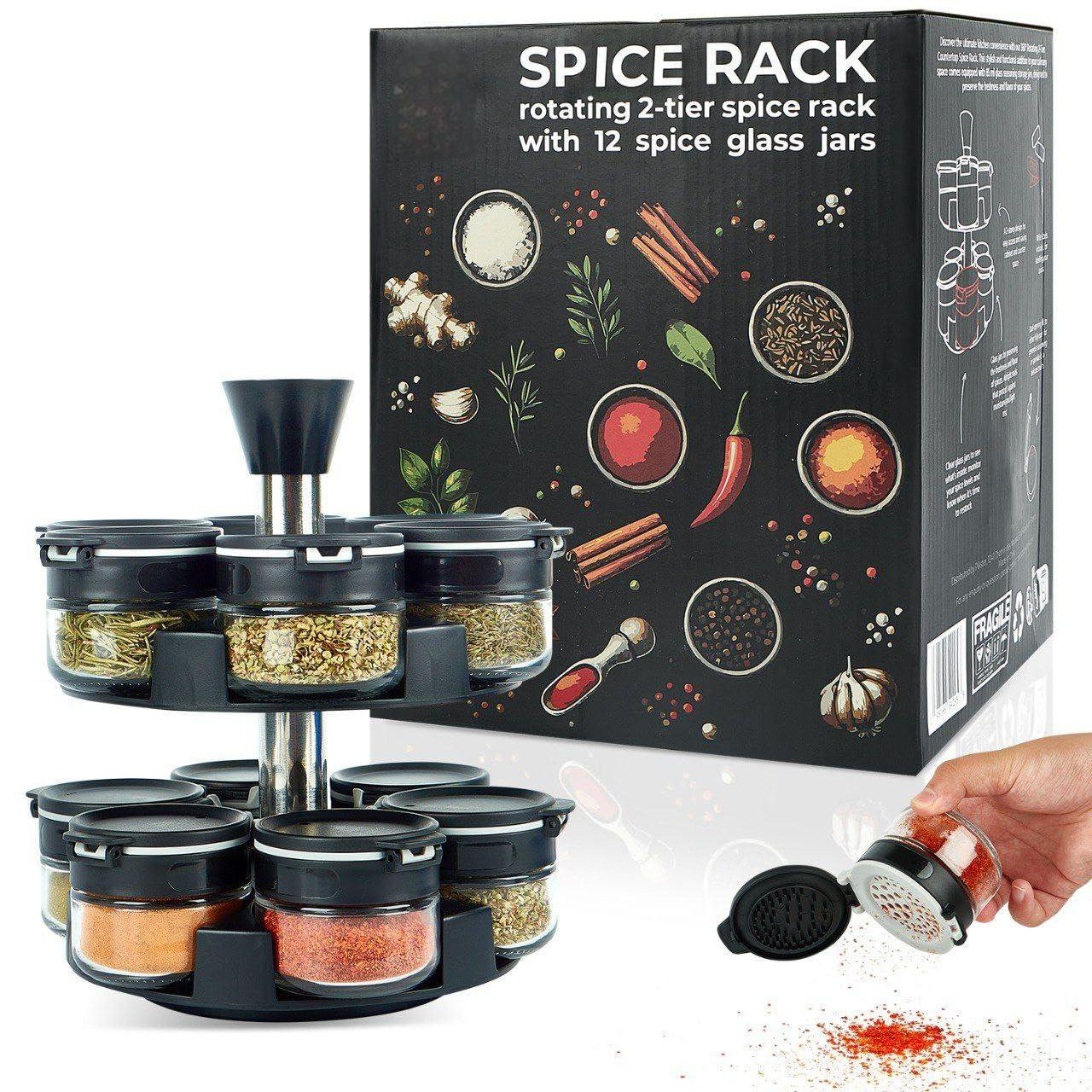 spice rack carousel