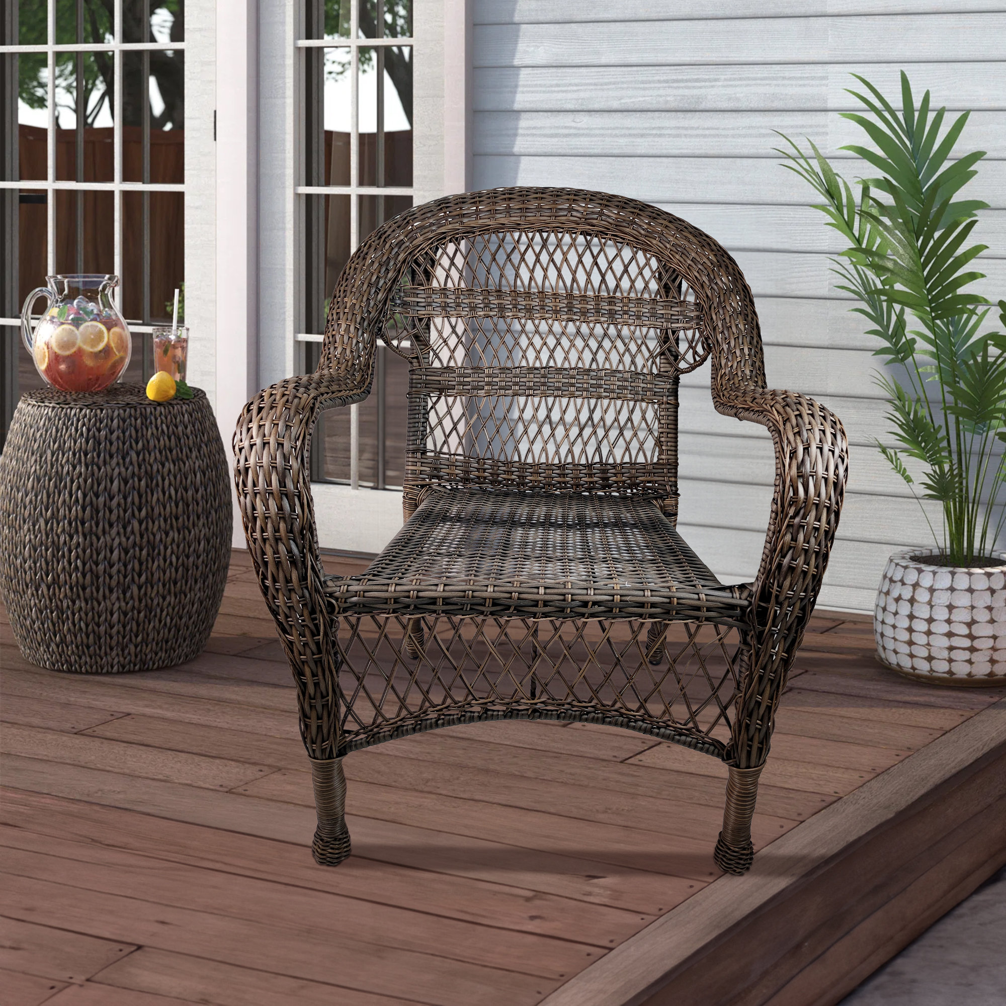 Alcott Hill Patio Wicker Chair | Wayfair