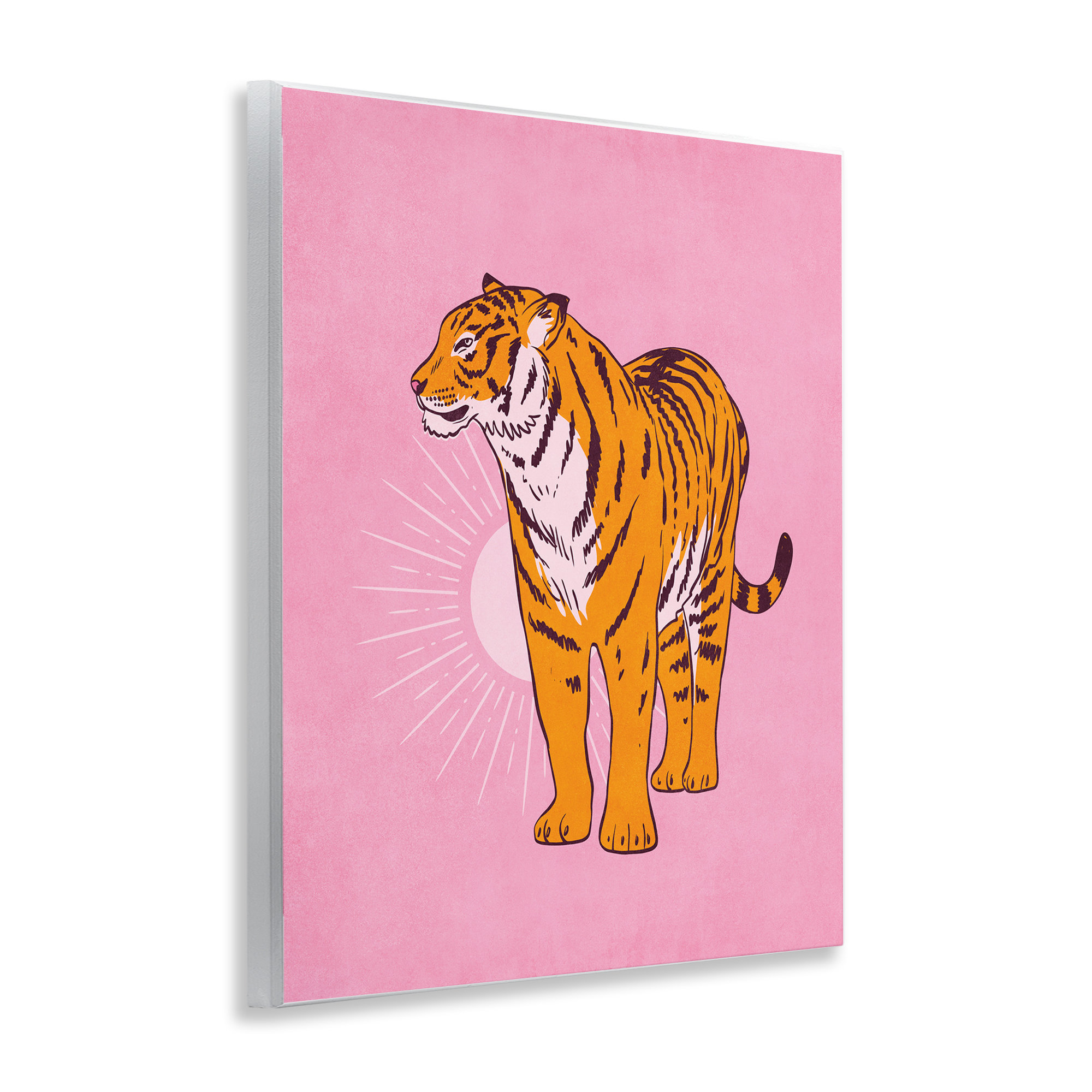 Dakota Fields Preppy Tiger Standing Wall Plaque Art by Nataly White ...
