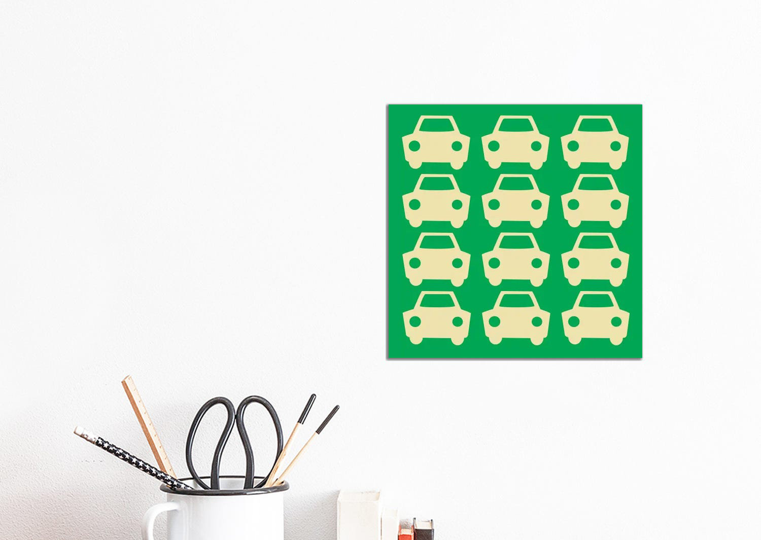 Borough Wharf Beep Green Cars by - Wrapped Canvas | Wayfair.co.uk