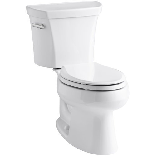 Kohler Wellworth® 1.28 GPF Water Efficient Elongated Two-Piece Toilet ...