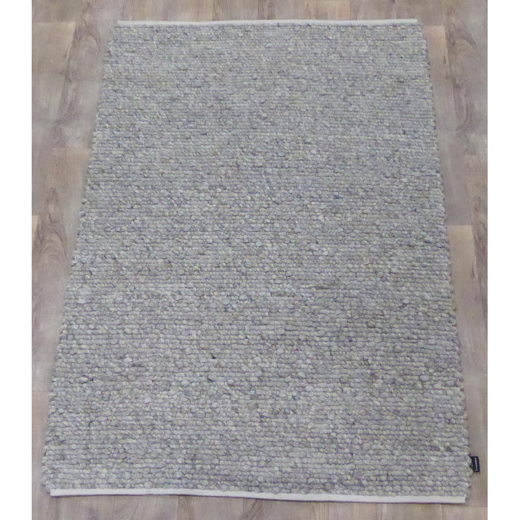 Union Rustic Tara Solid Colour Hand Woven Flatweave Beige Area Rug ...