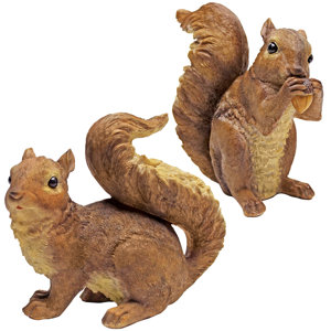 Design Toscano 2 Piece Woodland Squirrel Scamper & Chomper Statue Set ...