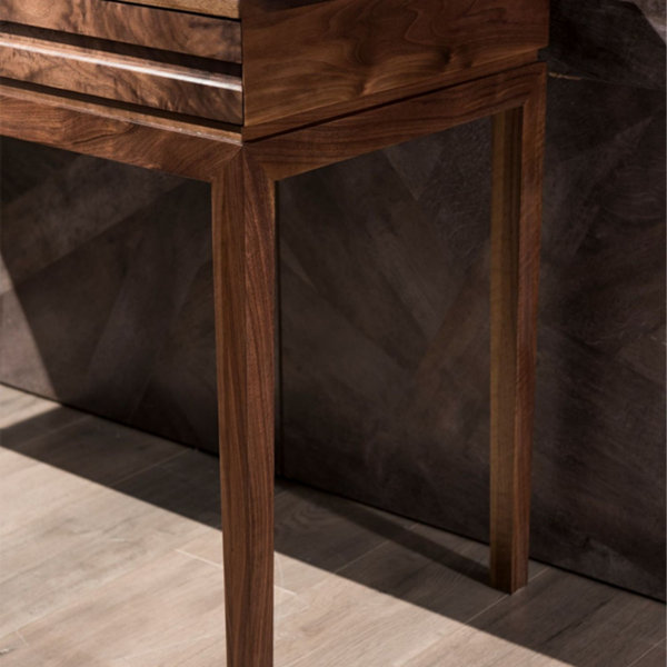 marlao Black Walnut Wood Solid Wood Clamshell Dresser | Wayfair