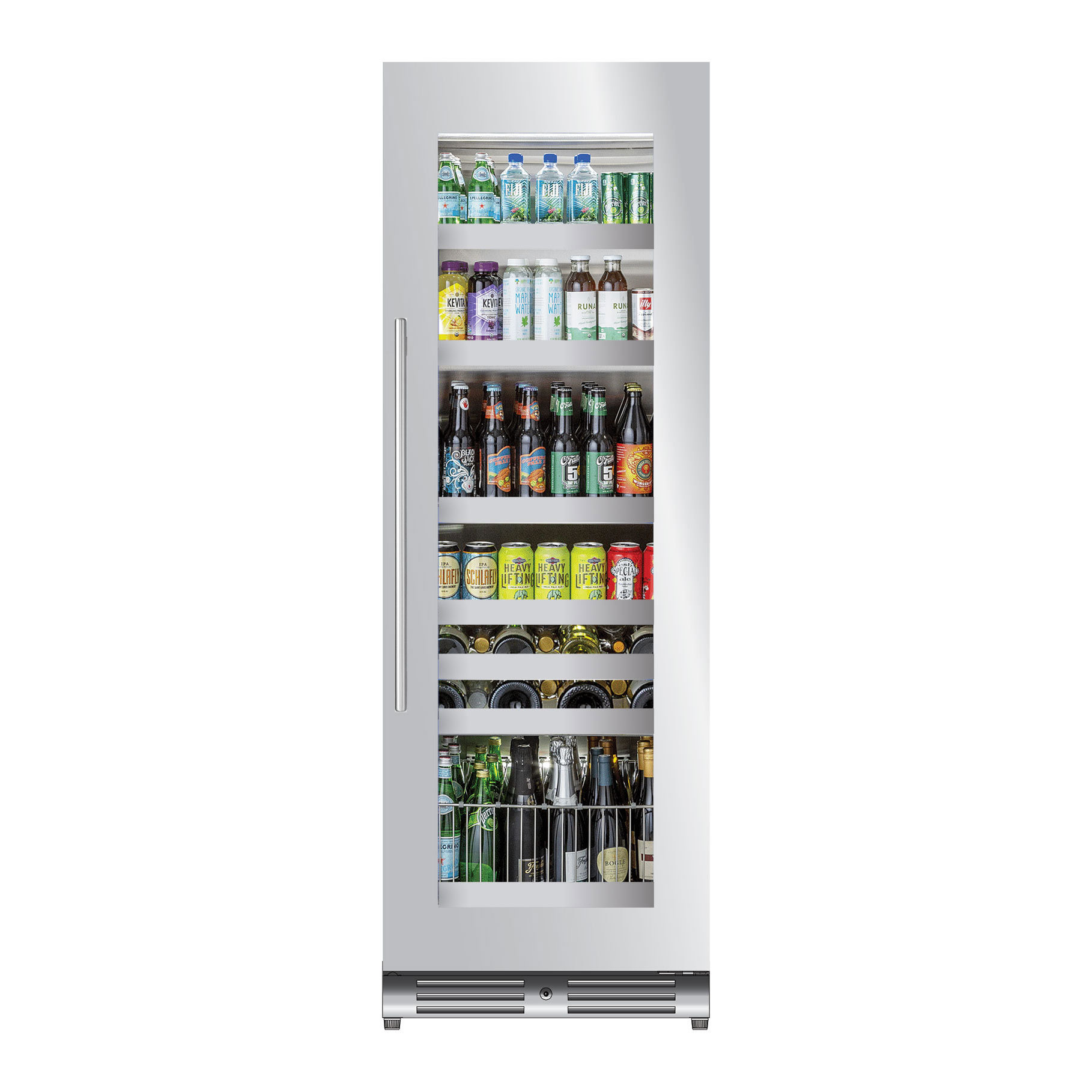 XO Appliance XO 24" Glass/Stainless Beverage Column Refrigerator | Perigold