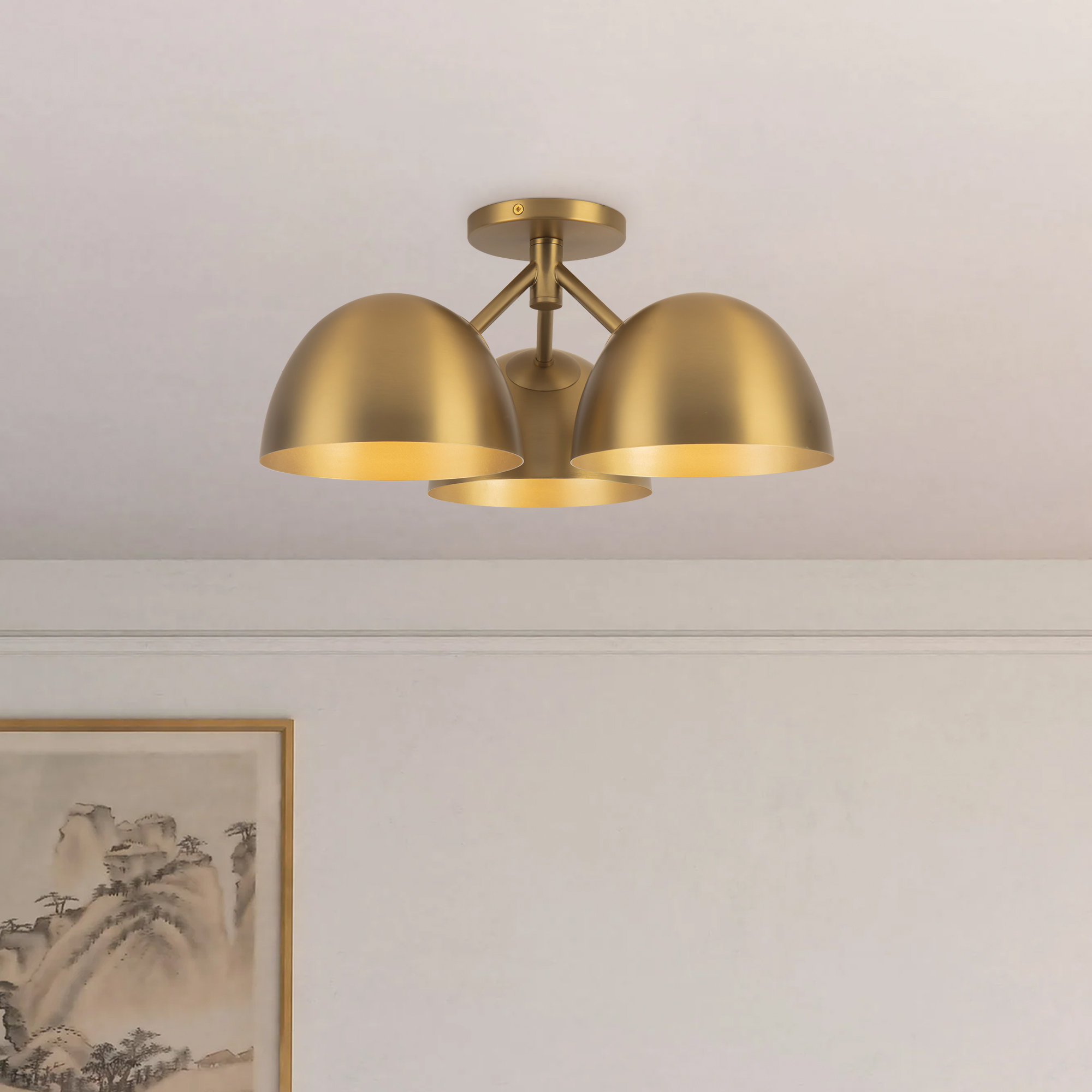 Kuzco Lighting Fosso 17-in Semi-Flush Mount - Wayfair Canada